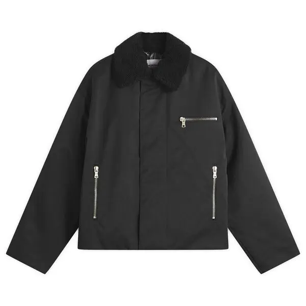 MKI MIYUKI ZOKU Padded Nylon Box Jacket - Black
