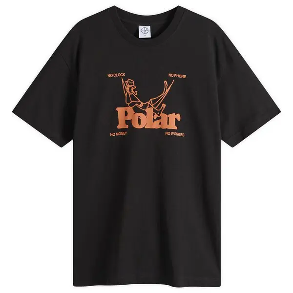 POLAR SKATE CO. No Worries T-shirt - Black