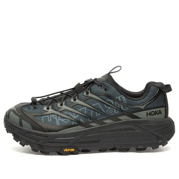 Hoka One One U Mafate Three2 Wordmark Sneaker - Black/outer Orbit