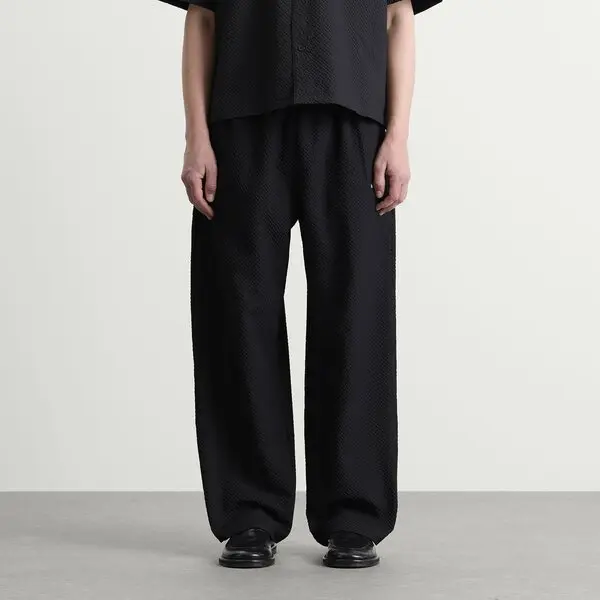 MKI MIYUKI ZOKU Seersucker Wide Leg Trousers