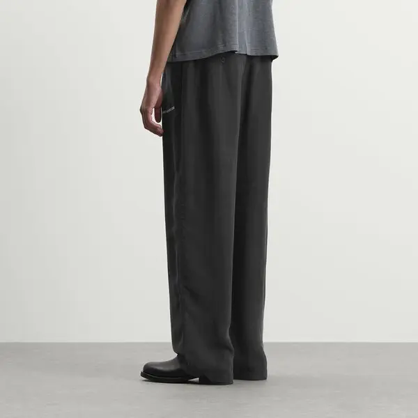 MKI MIYUKI ZOKU Ribbed Cupro Wide Leg Pants