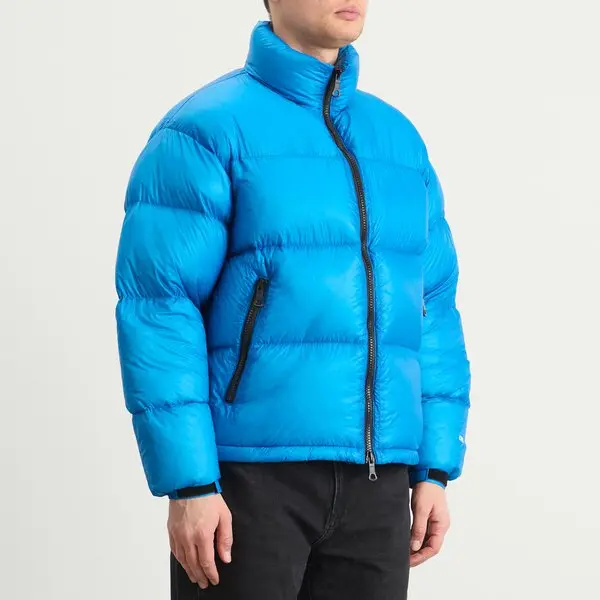 MKI MIYUKI ZOKU Translucent Funnel Neck Bubble Jacket Presented End - Ultramarine