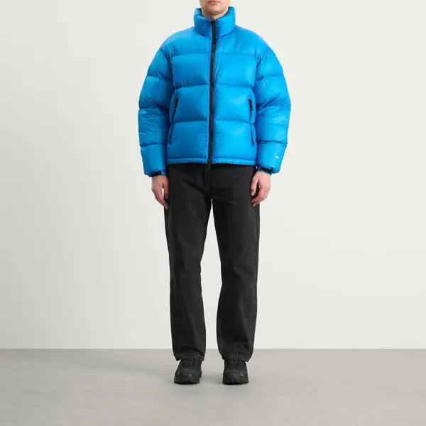 MKI MIYUKI ZOKU Translucent Funnel Neck Bubble Jacket Presented End - Ultramarine