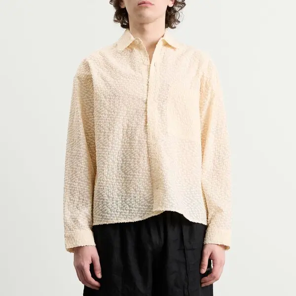 MKI MIYUKI ZOKU Ribbon Jacquard Box Dress Shirt