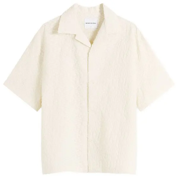 MKI MIYUKI ZOKU Ribbon Jacquard Vacation Shirt - Ecru
