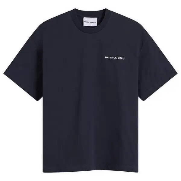 MKI MIYUKI ZOKU Presented End. Uniform T-shirt - Navy