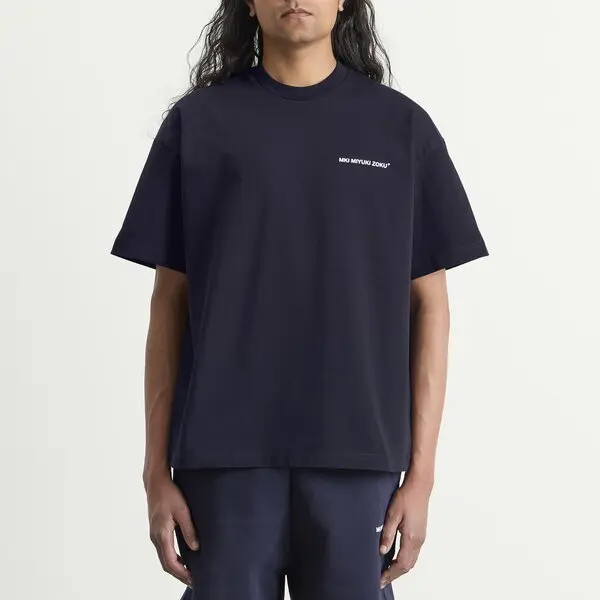 MKI MIYUKI ZOKU Presented End. Uniform T-shirt - Navy