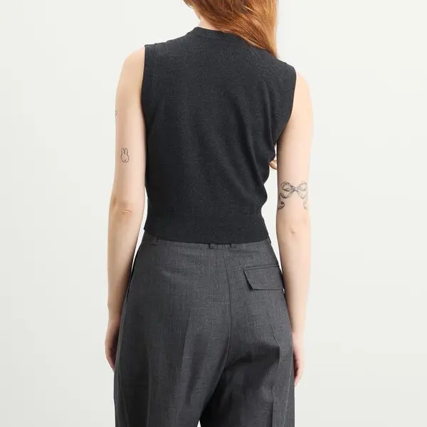 Auralee High Twist Wool Knit Vest