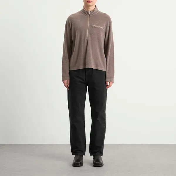MKI MIYUKI ZOKU Towelling Quarter Zip