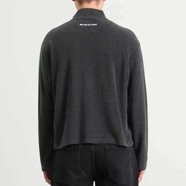 MKI MIYUKI ZOKU Towelling Quarter Zip