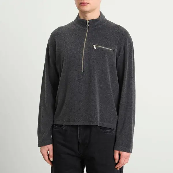 MKI MIYUKI ZOKU Towelling Quarter Zip