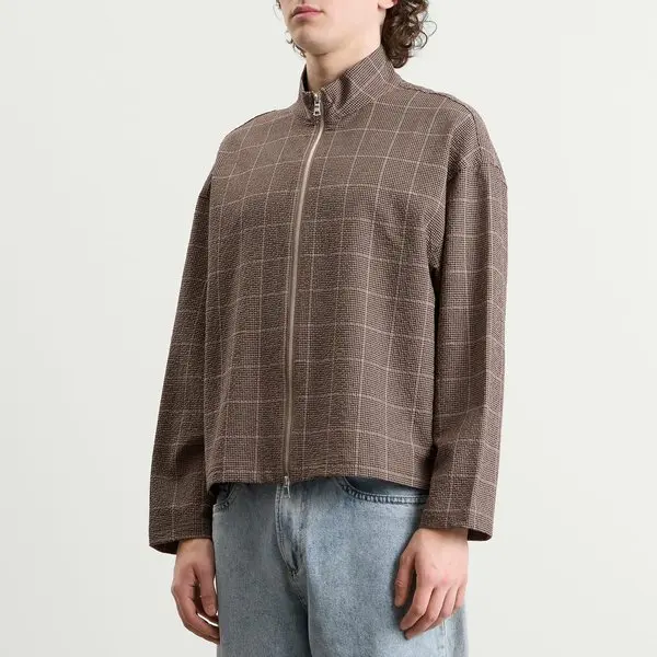 MKI MIYUKI ZOKU Seersucker Check Track Jacket