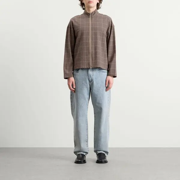 MKI MIYUKI ZOKU Seersucker Check Track Jacket