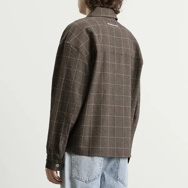 MKI MIYUKI ZOKU Seersucker Check Box Dress Shirt