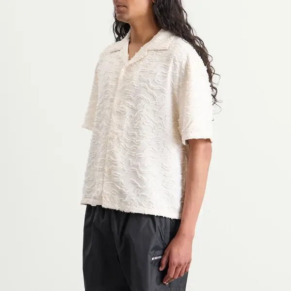 MKI MIYUKI ZOKU Jacquard Fringe Vacation Shirt