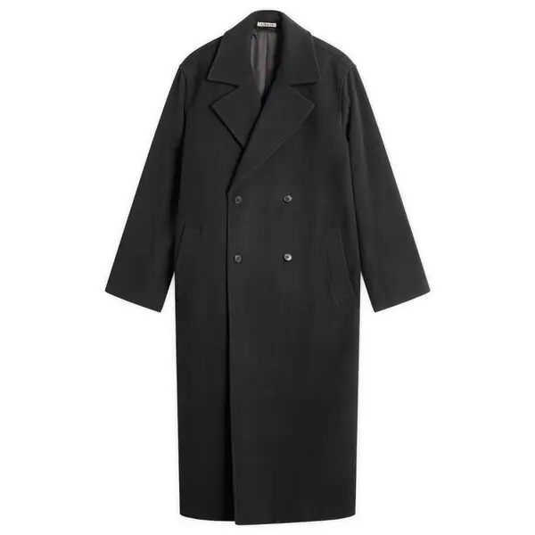 Auralee Mosser Chesterfield Coat - Black