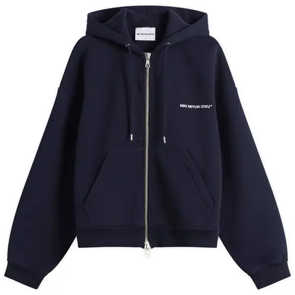 MKI MIYUKI ZOKU Presented End. Uniform Zip Hoodie - Navy
