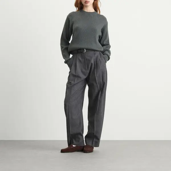 Auralee Soft Rib Knit Pullover