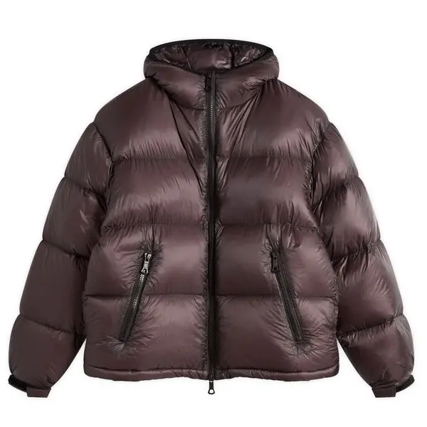 MKI MIYUKI ZOKU Translucent Hooded Bubble Jacket - Raisin