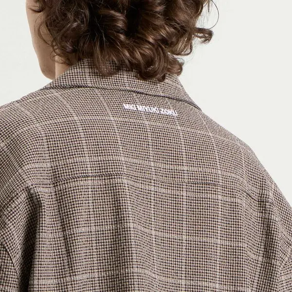 MKI MIYUKI ZOKU Seersucker Check Vacation Shirt