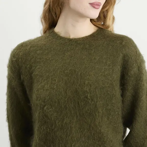 Auralee Mohair Knit Pullover