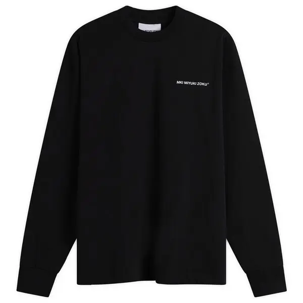 MKI MIYUKI ZOKU Uniform Long Sleeve T-shirt - Black