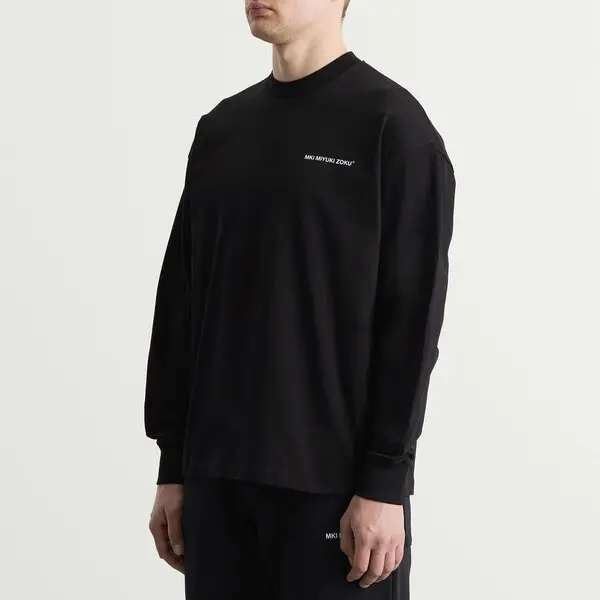 MKI MIYUKI ZOKU Uniform Long Sleeve T-shirt - Black