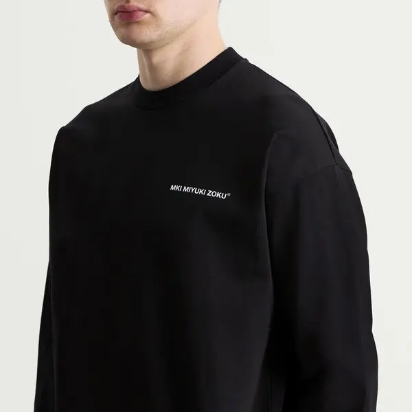 MKI MIYUKI ZOKU Uniform Long Sleeve T-shirt - Black