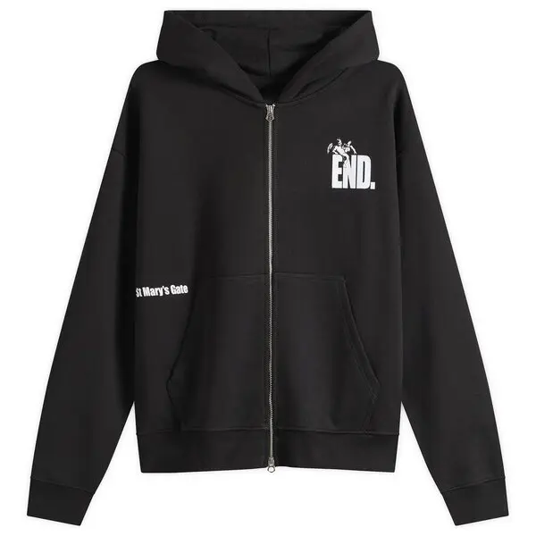 END. Manchester Zip Hoodie - Black