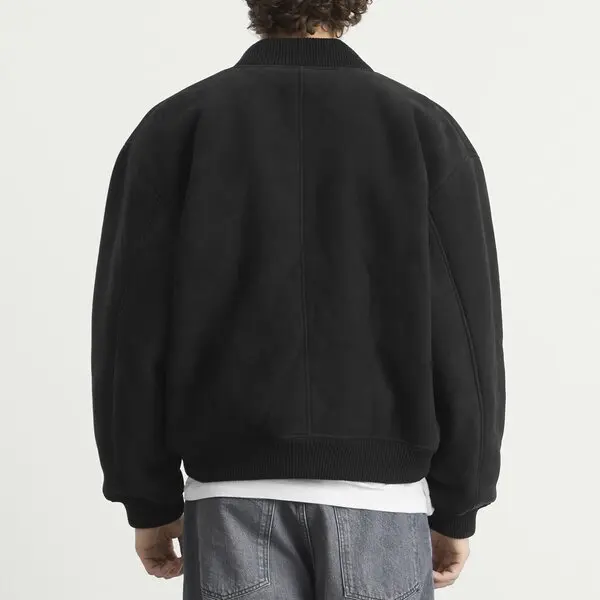 Studio Nicholson Shearling Leather Bomber Jacket