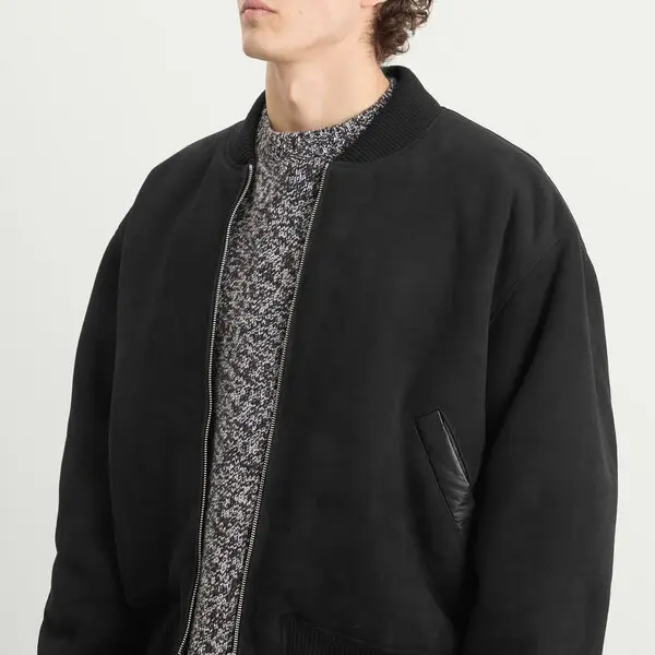 Studio Nicholson Shearling Leather Bomber Jacket