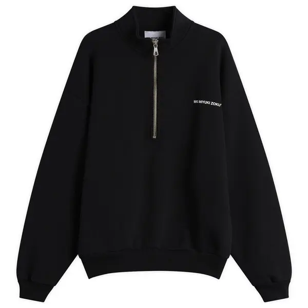 MKI MIYUKI ZOKU Uniform Quarter Zip - Black