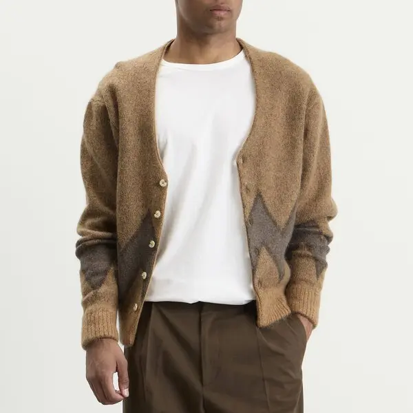 SECOND / LAYER Chevy Cardigan - Brown/gray