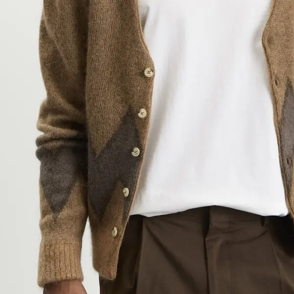 SECOND / LAYER Chevy Cardigan - Brown/gray