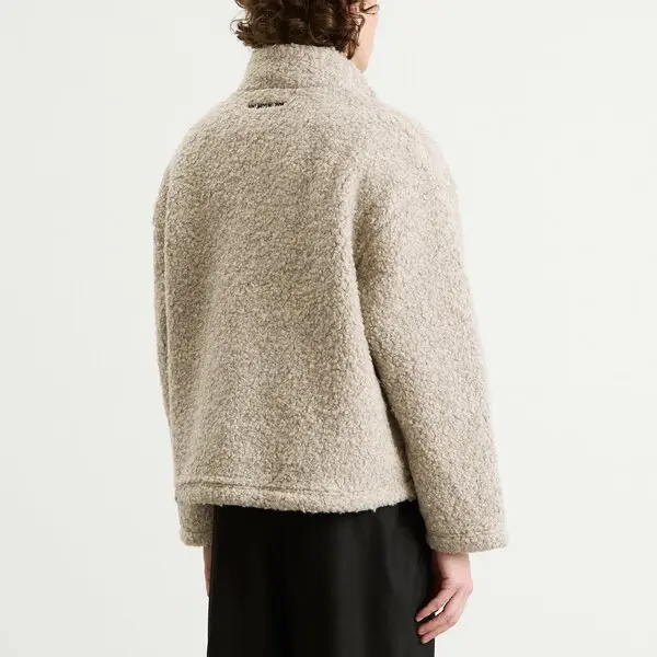 MKI MIYUKI ZOKU Wool Fleece Quarter Button Up
