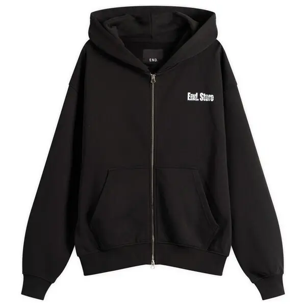 END. Newcastle Zip Hoodie - Black