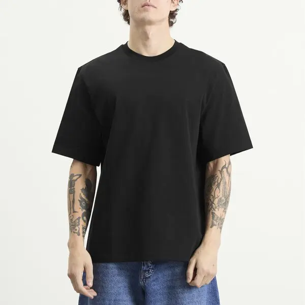 Studio Nicholson Lay Branded Boxy Fit T-shirt - Black