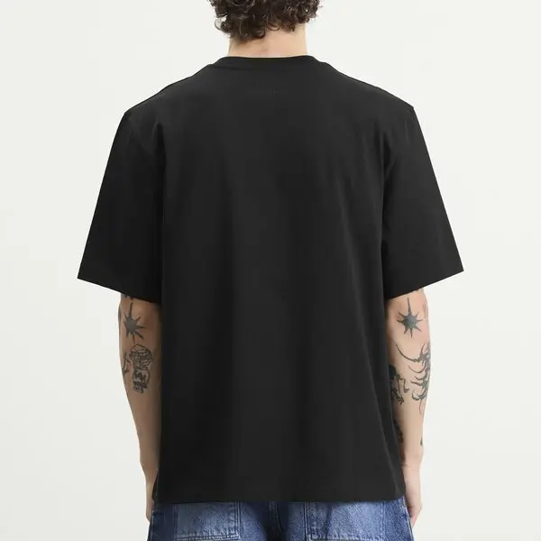 Studio Nicholson Lay Branded Boxy Fit T-shirt - Black
