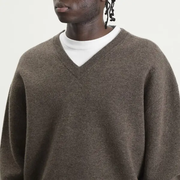 Studio Nicholson Loch Cashmere Wool V Neck Jumper