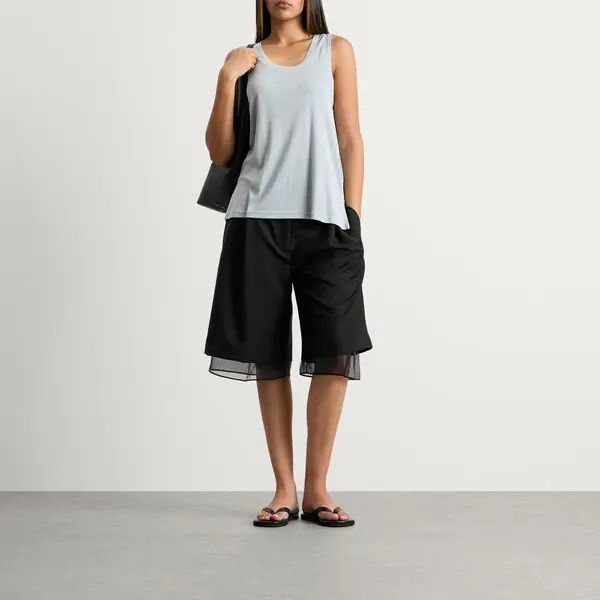 RÓHE Organza Lined Shorts
