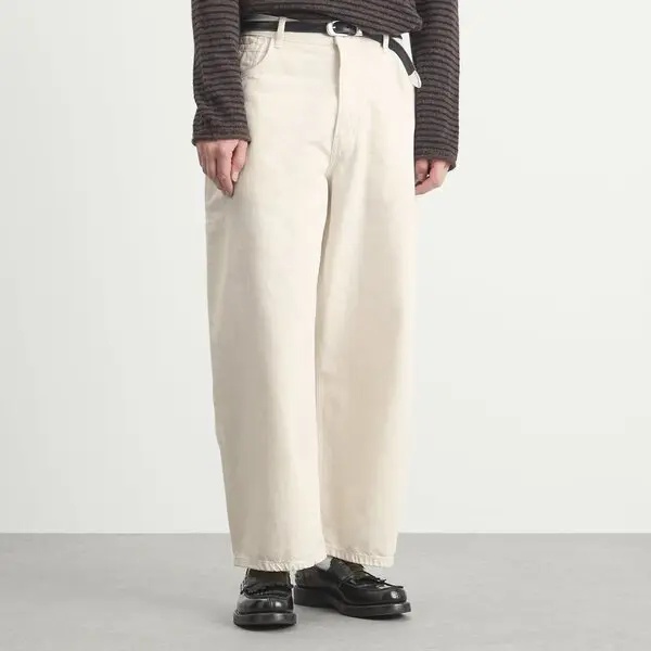 Studio Nicholson Paolo 14oz Denim Volume Jean - Parchment