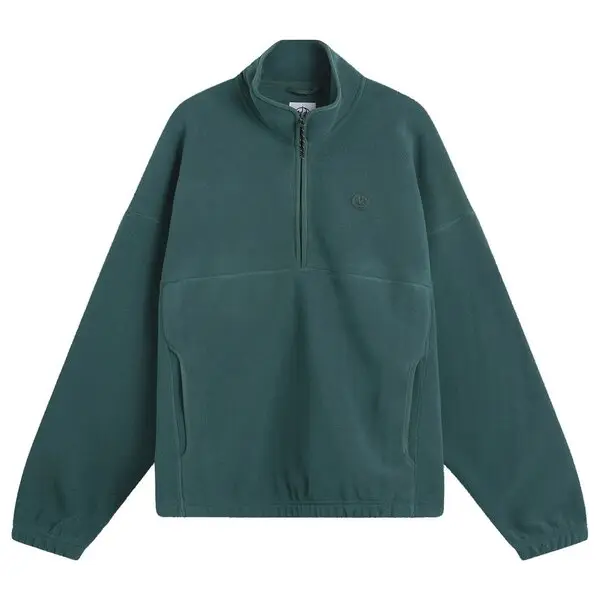 POLAR SKATE CO. Ivan Half Zip Fleece Sweatshirt - Dark Emerald