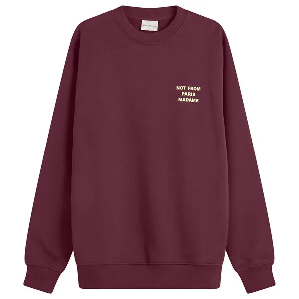 Drole De Monsieur Slogan Sweatshirt - Wine