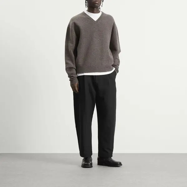 Studio Nicholson Tapered Cotton Blend Trousers