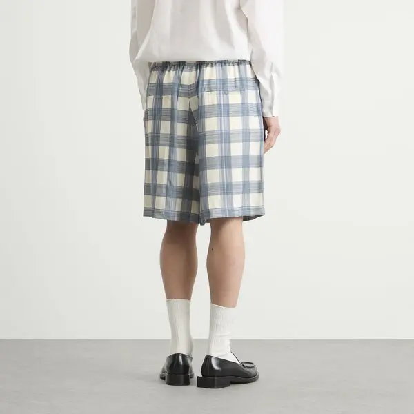 JIL SANDER Relaxed Fit Check Shorts