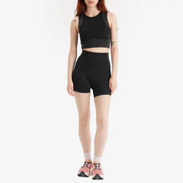 On Studo Knit Crop Top - Black/eclipse