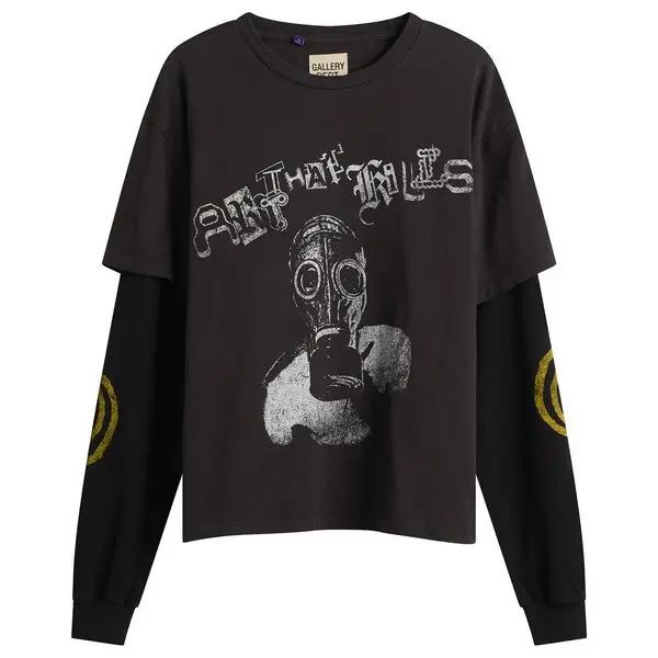GALLERY DEPT. Noise Layered T-shirt - Black/black