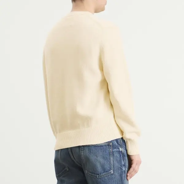 JIL SANDER Textured Cotton Crew Neck Jumper