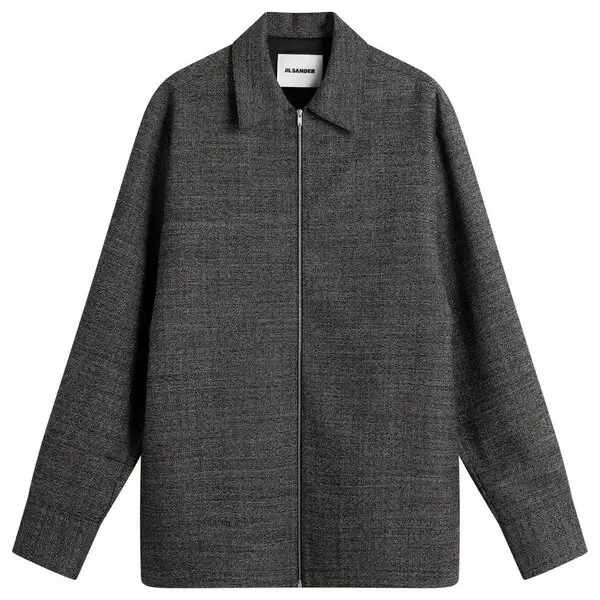 JIL SANDER Zip Outershirt In | 100% Wool | End Clothing