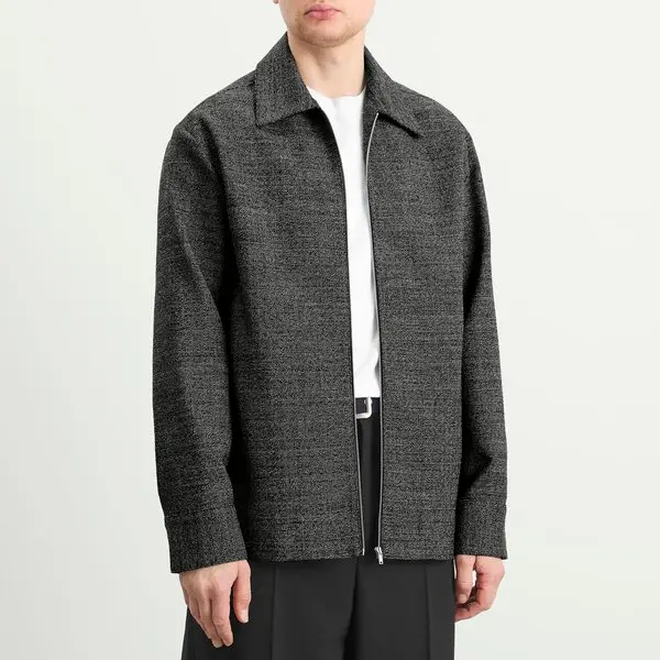 JIL SANDER Zip Outershirt In | 100% Wool | End Clothing